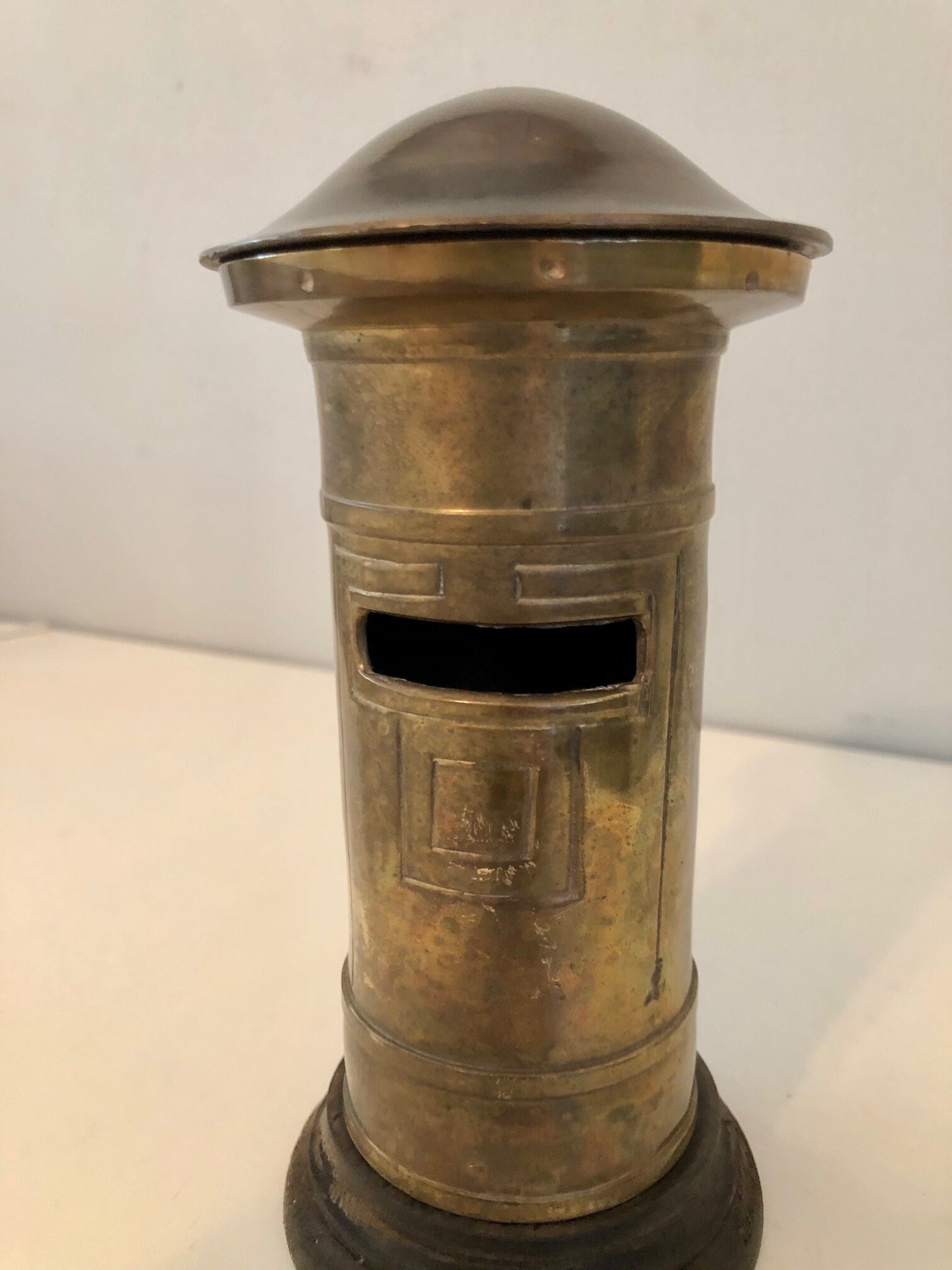 Vintage Brass Money Box in the Style of a Post Box - Etsy