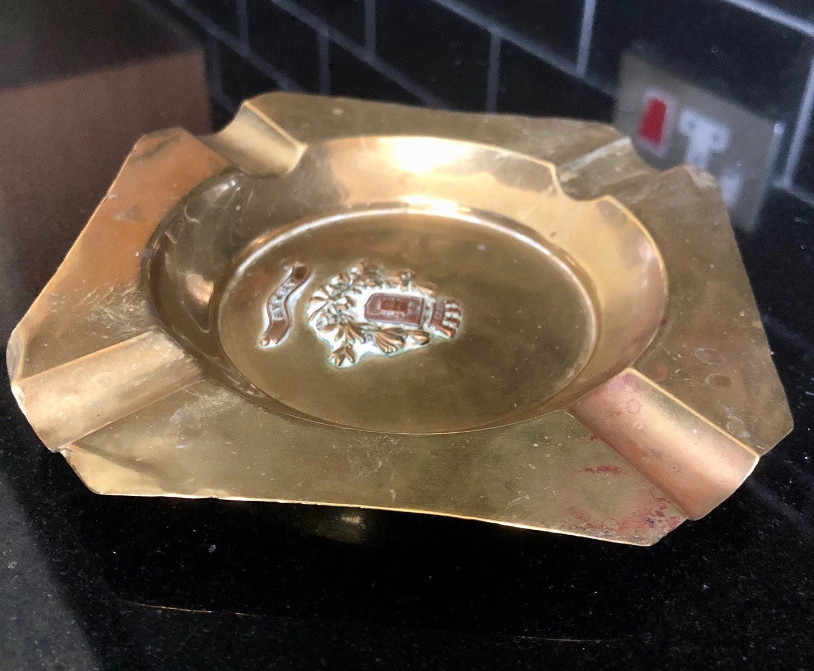 Brass Military Insignia Ashtray - Etsy