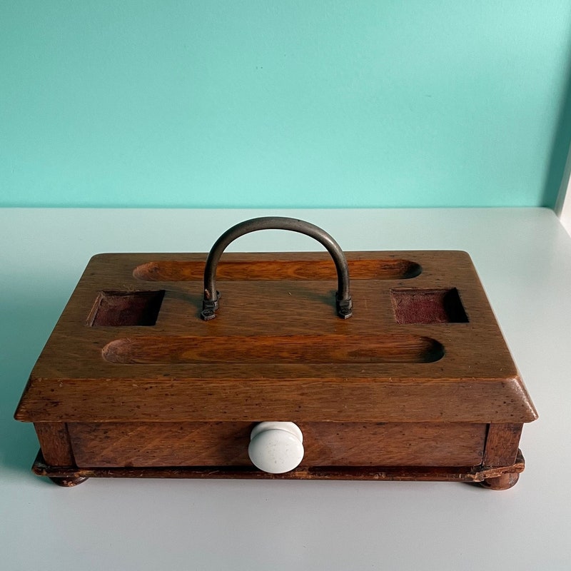 Wooden Desk Tidy - Etsy UK