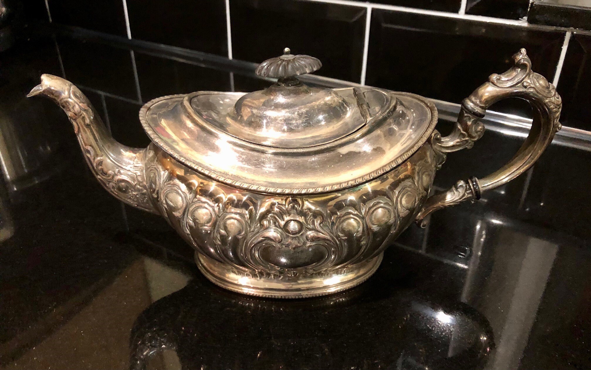 Elaborate Vintage Teapot Marked EPBM Electro Plated Brittania | Etsy