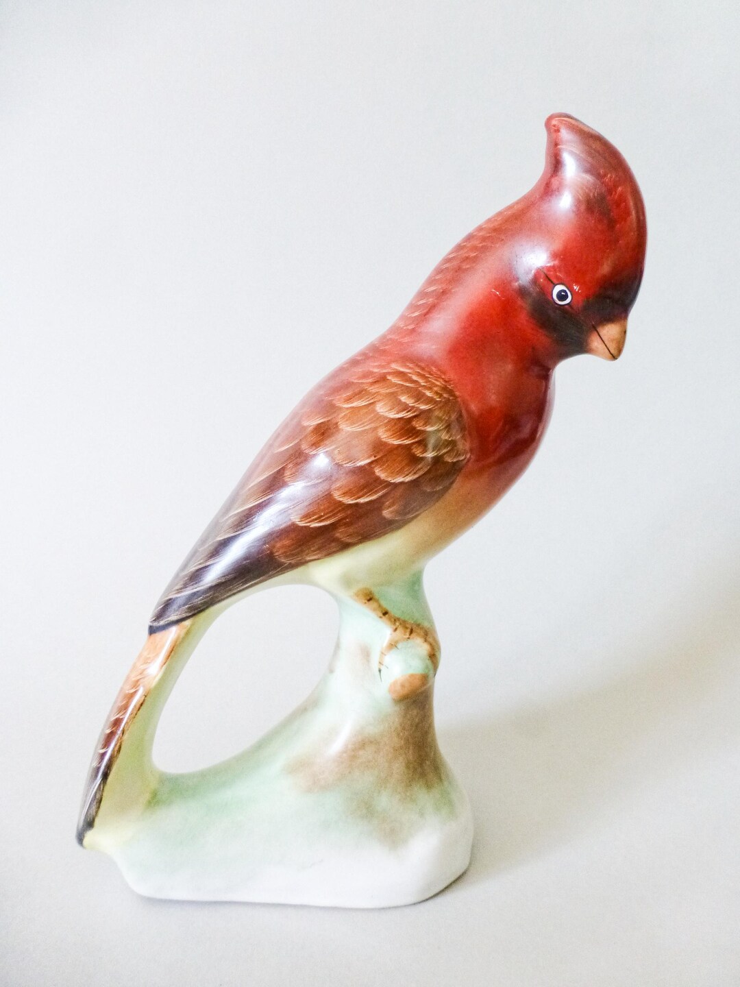 Large,vintage Hungarian Porcelain Bird Figurine,parrot ,hand Painted ...