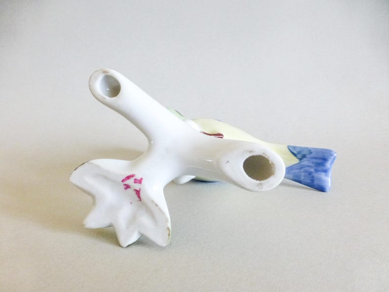 Vintage Porcelain Bird Figurine: Antique Pottery Bird Blue Tit - Etsy UK