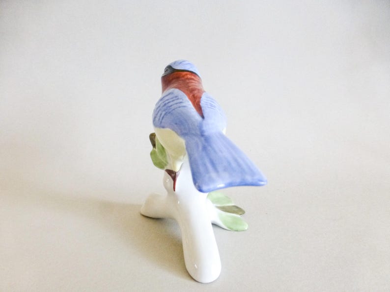 Vintage Porcelain Bird Figurine: Antique Pottery Bird Blue Tit - Etsy UK