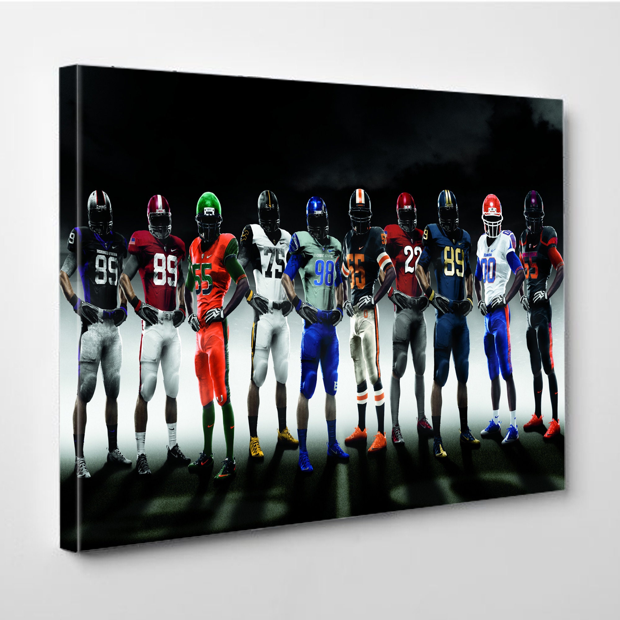 American Football Legend Players Canvas Wall Art NFL Legend | Etsy