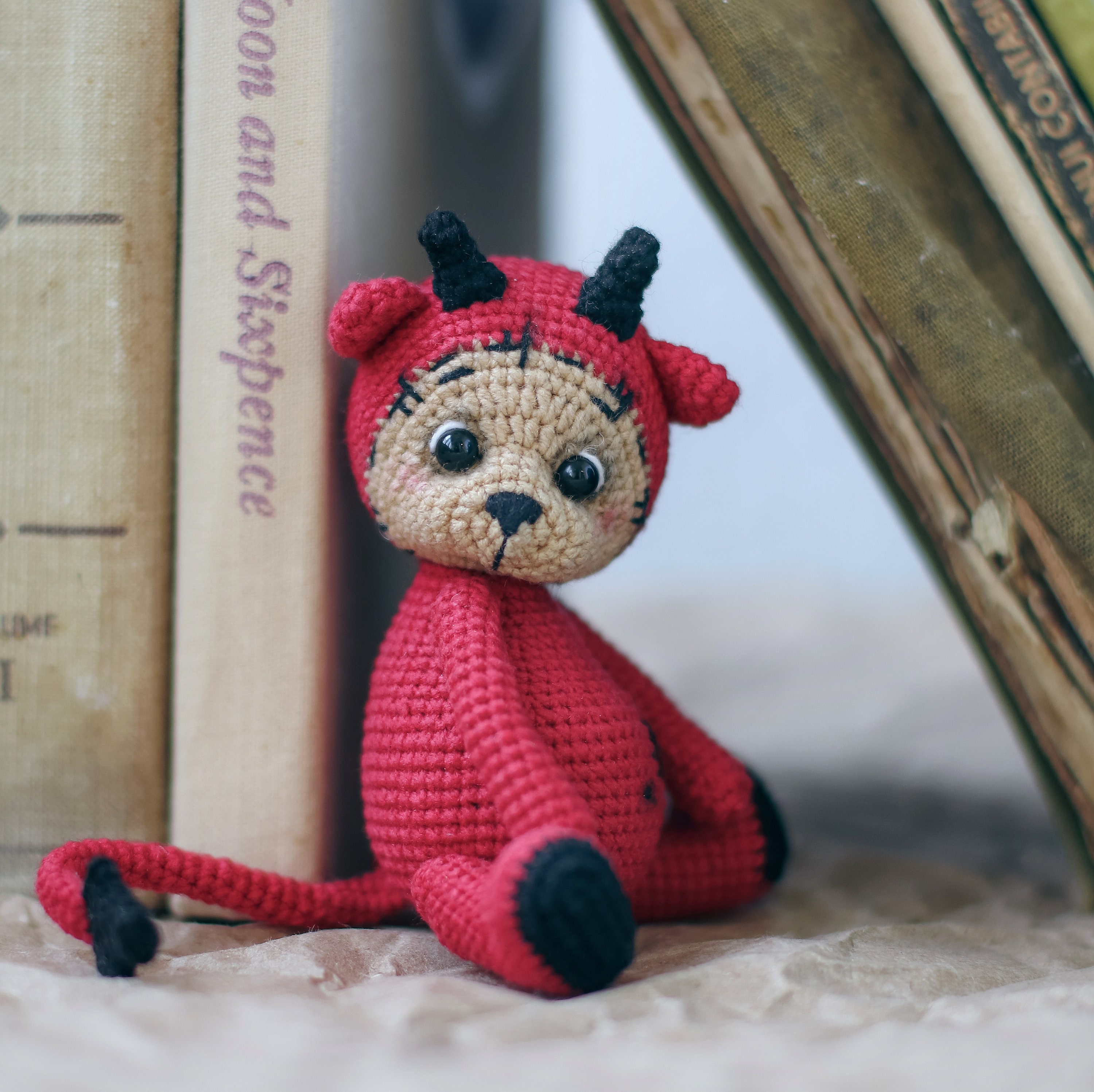 Teddy Bear Devil Crochet Pattern Amigurumi Halloween - Etsy