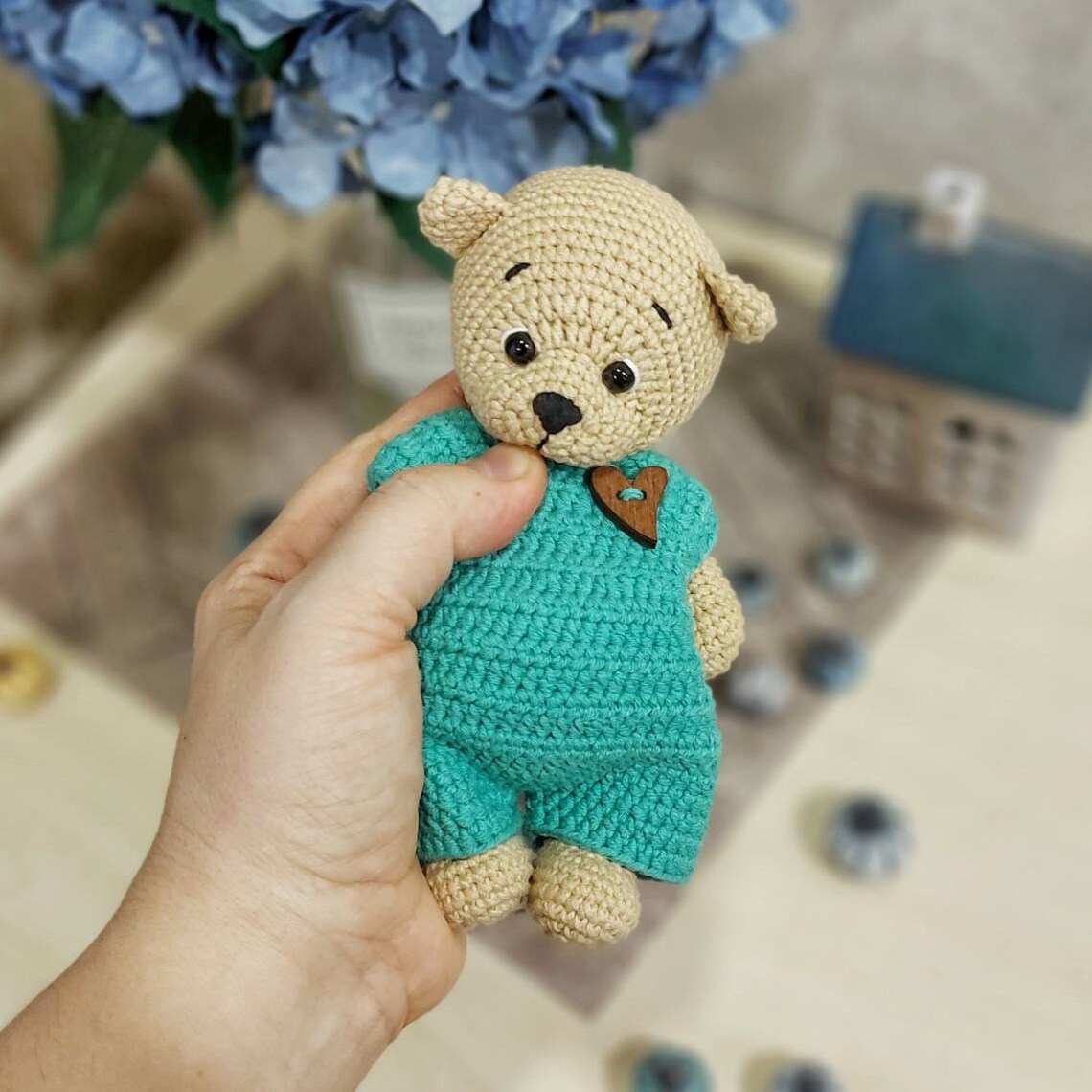 Crochet Teddy Bear Clothes Pattern Amigurumi Pattern Bear - Etsy