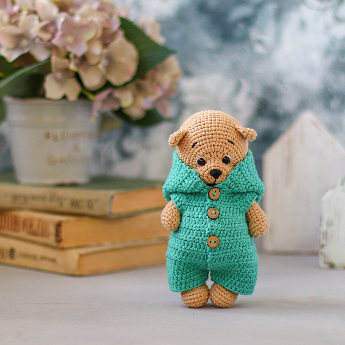 Crochet Teddy Bear Clothes Pattern Amigurumi Pattern Bear - Etsy