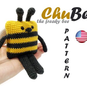 Bee Crochet Pattern Chubee Amigurumi Fantasy Animal Pattern Handmade ...