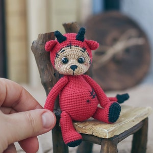 Teddy Bear Devil Crochet Pattern Amigurumi - Halloween - Lucifer the ...