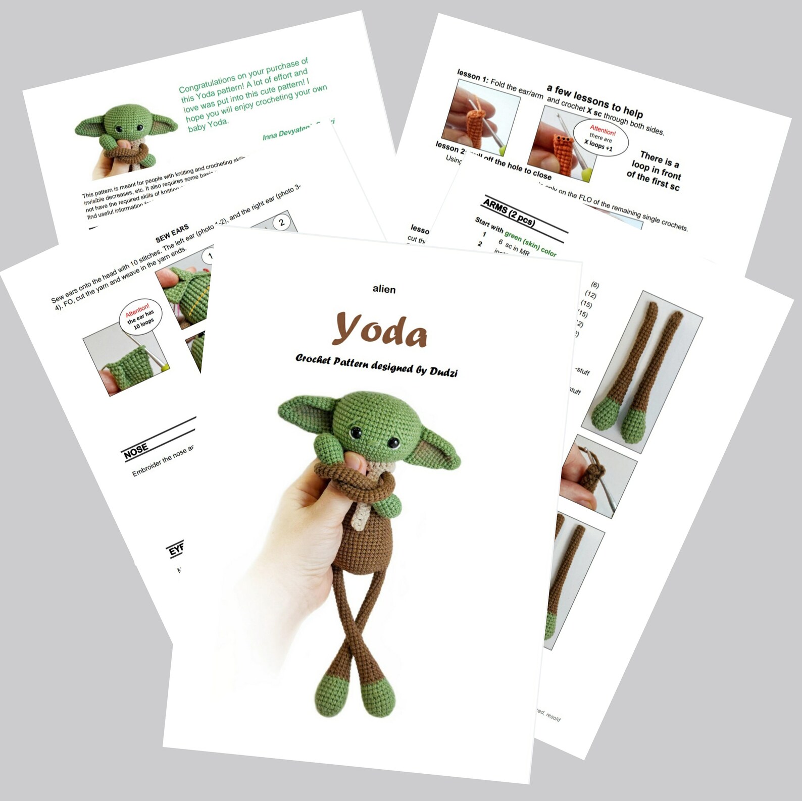 Baby Alien Crochet Pattern Hakelanleitung Amigurumi for - Etsy