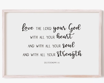 Deuteronomy 6 5 - Etsy