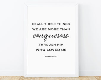 We Are More Than Conquerors - Etsy