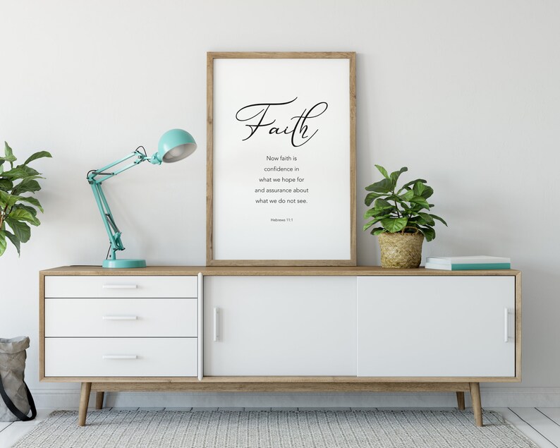 Hebrews 11:1 Faith is Confidence in What We Hope for Christian - Etsy