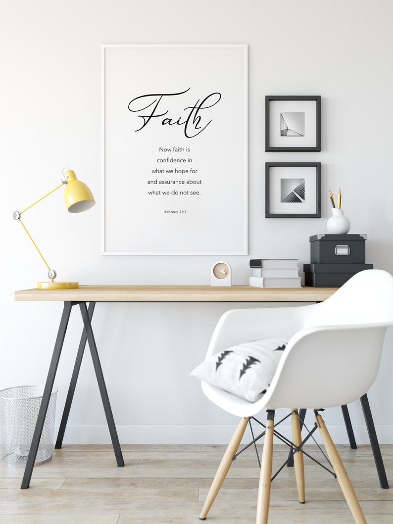 Hebrews 11:1 Faith is Confidence in What We Hope for Christian Wall Art ...
