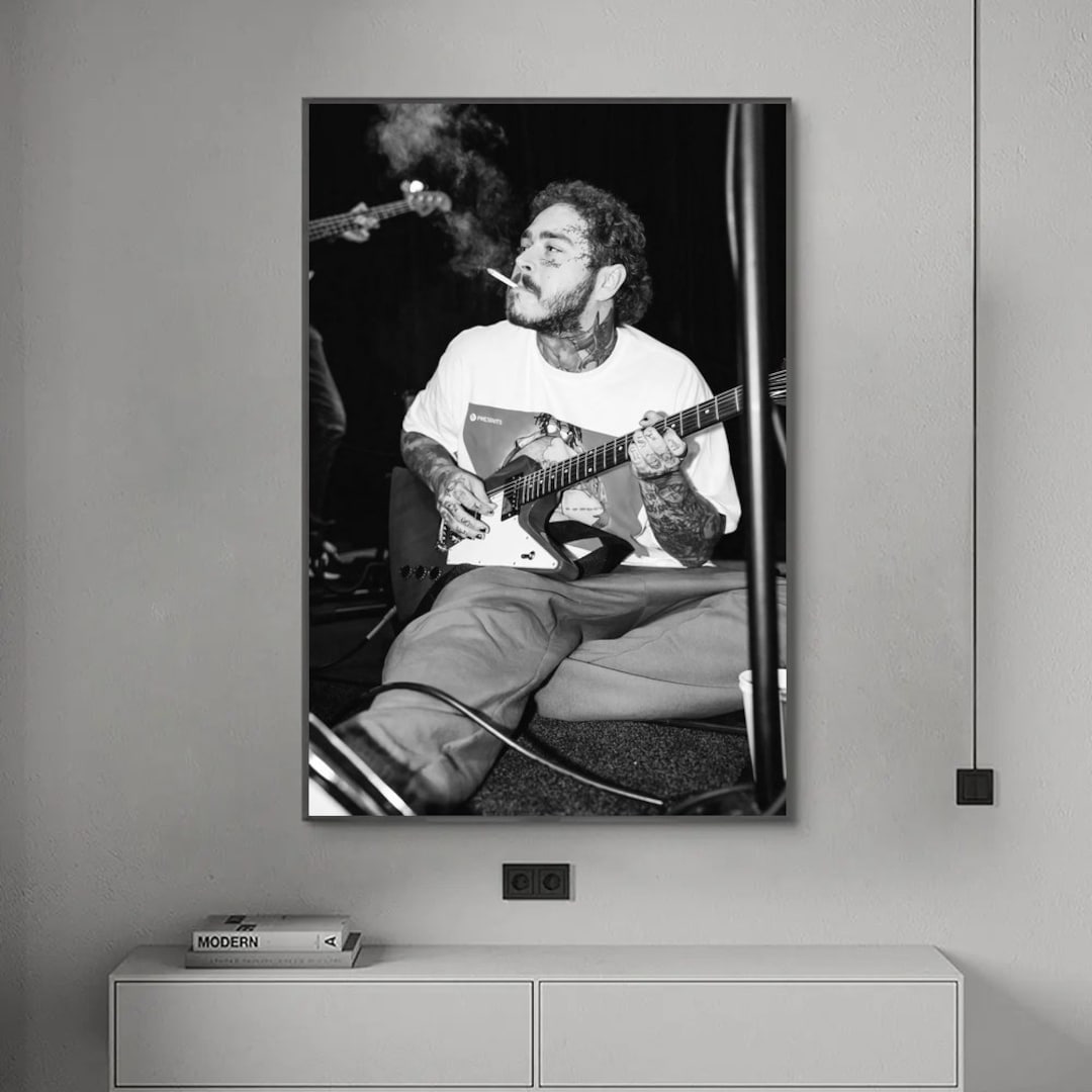 Post Malone Poster, Music Poster, Canvas Poster, Wall Art, Home Decor ...