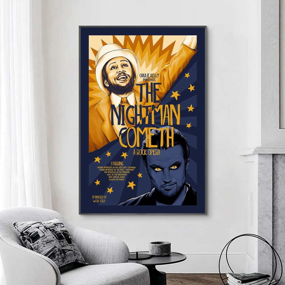The Nightman Cometh Poster, Movie Poster, Canvas Poster, Wall Art, Home ...