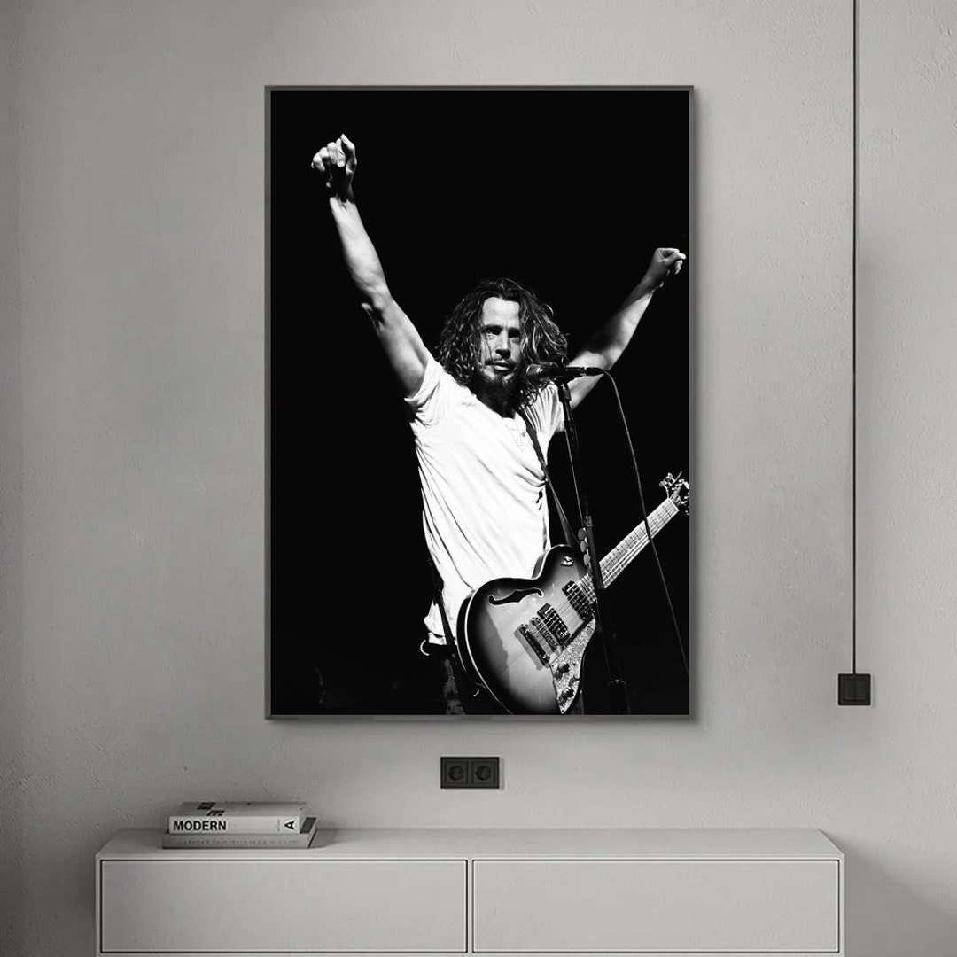 Chris Cornell Poster, Music Poster, Canvas Poster, Wall Art, Home Decor ...