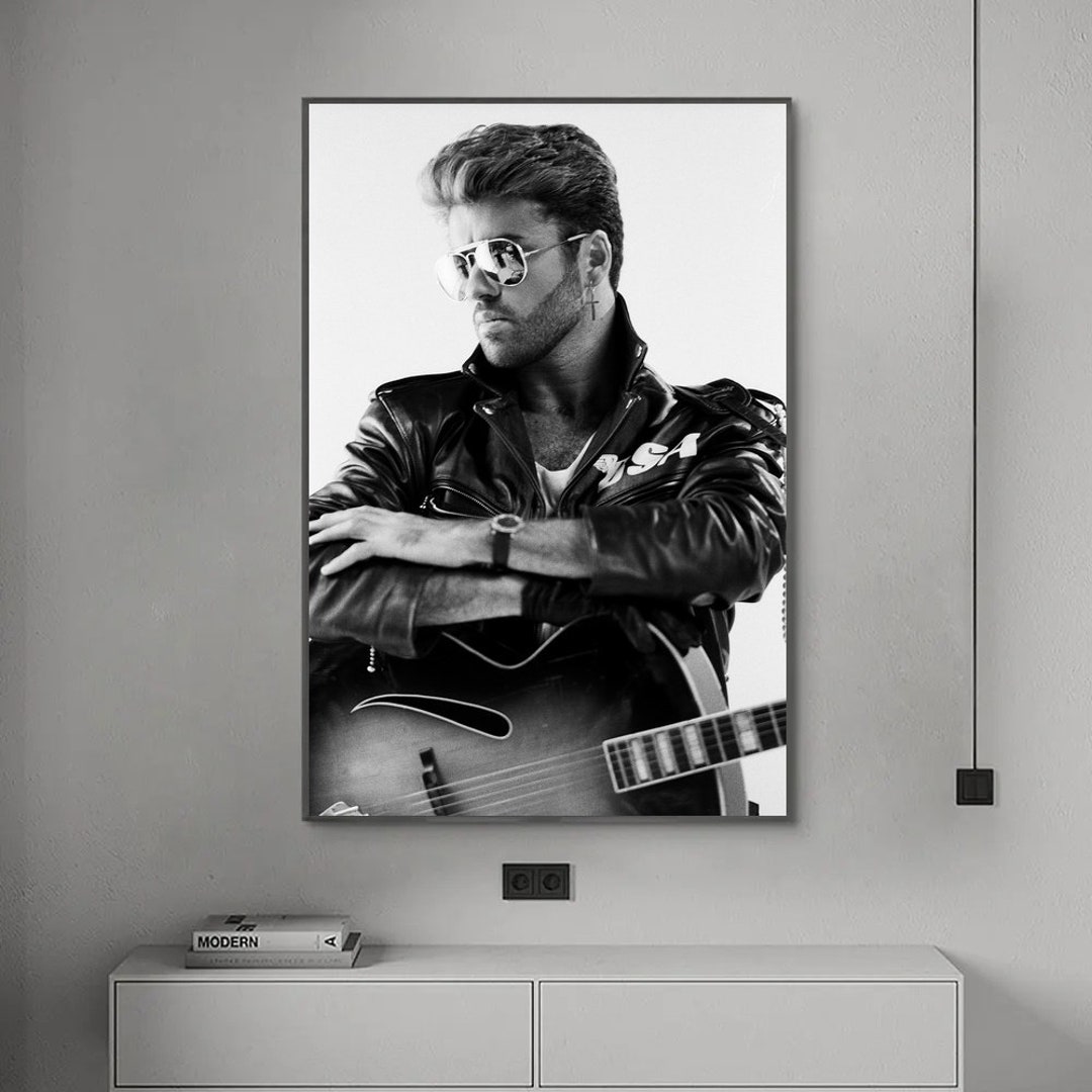 George Michael Poster, Music Poster, Canvas Poster, Wall Art, Home ...
