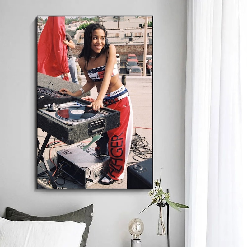 Aaliyah Poster, Music Poster, Canvas Poster, Wall Art, Home Decor, No ...