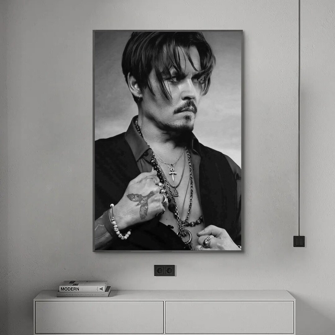Johnny Depp Poster, Music Poster, Canvas Poster, Wall Art, Home Decor ...