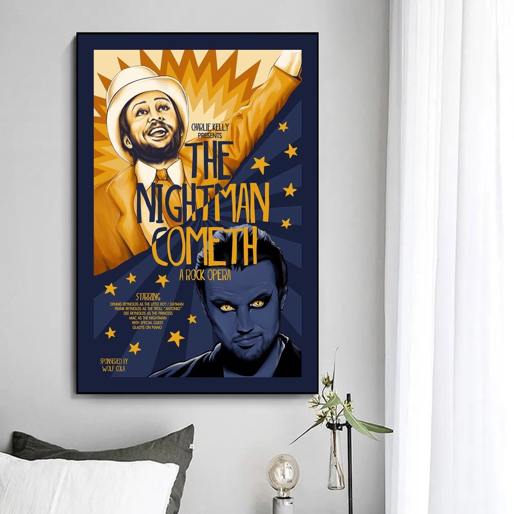 The Nightman Cometh Poster, Movie Poster, Canvas Poster, Wall Art, Home ...