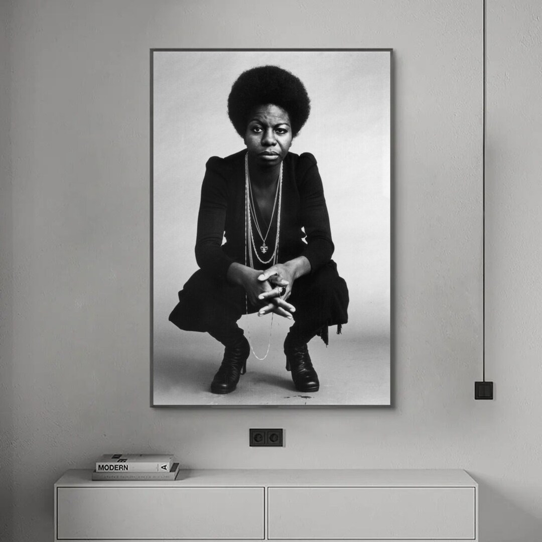 Nina Simone Poster, Music Poster, Canvas Poster, Wall Art, Home Decor ...