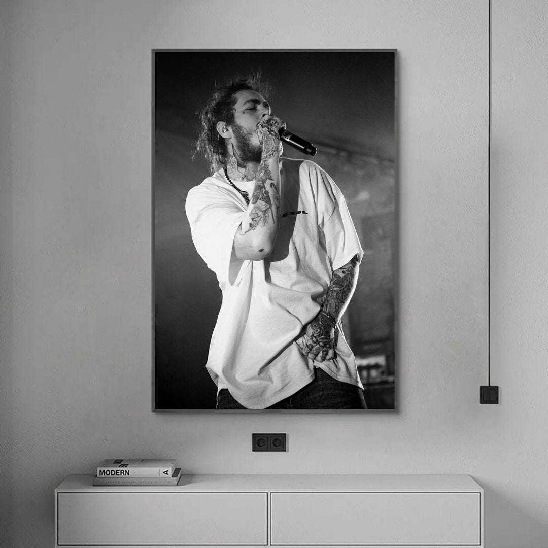 Post Malone Poster, Music Poster, Canvas Poster, Wall Art, Home Decor ...
