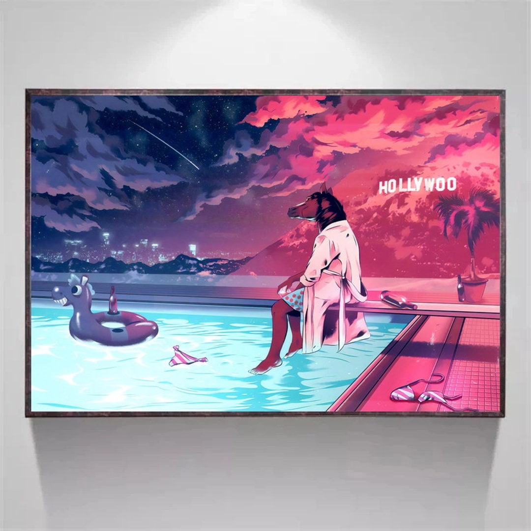 Bojack Horseman Movie Poster, Canvas Poster, Wall Art, Home Decor, No Frame - Etsy