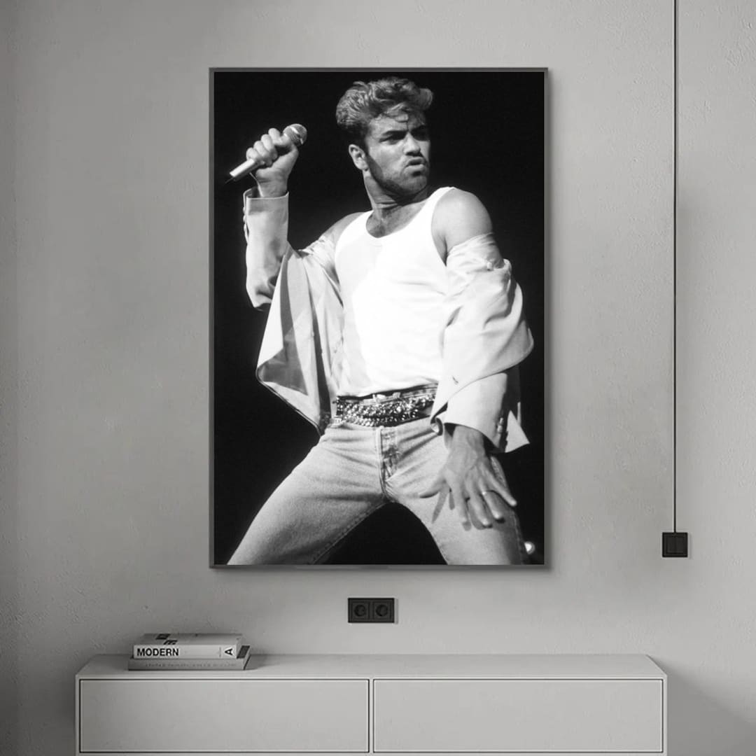 George Michael Poster, Music Poster, Canvas Poster, Wall Art, Home ...