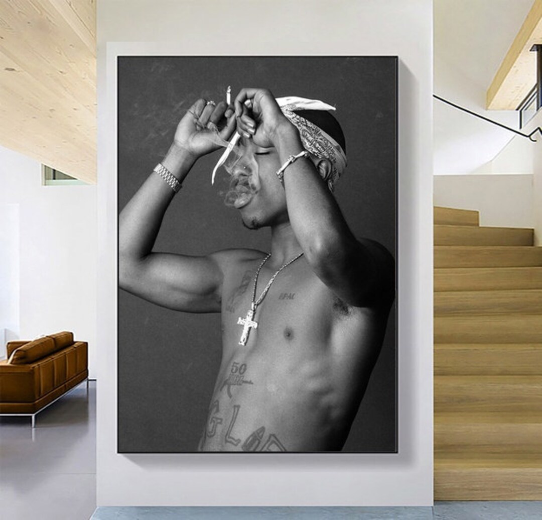 Tupac 2pac Poster Wall Art Living Room Home Decorno Frame - Etsy