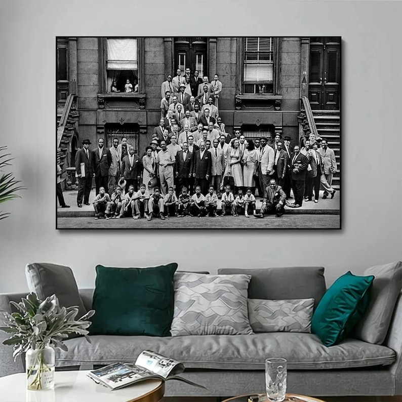 Great Day in Harlem Poster, Jazz Poster, Music Poster, Canvas Poster ...