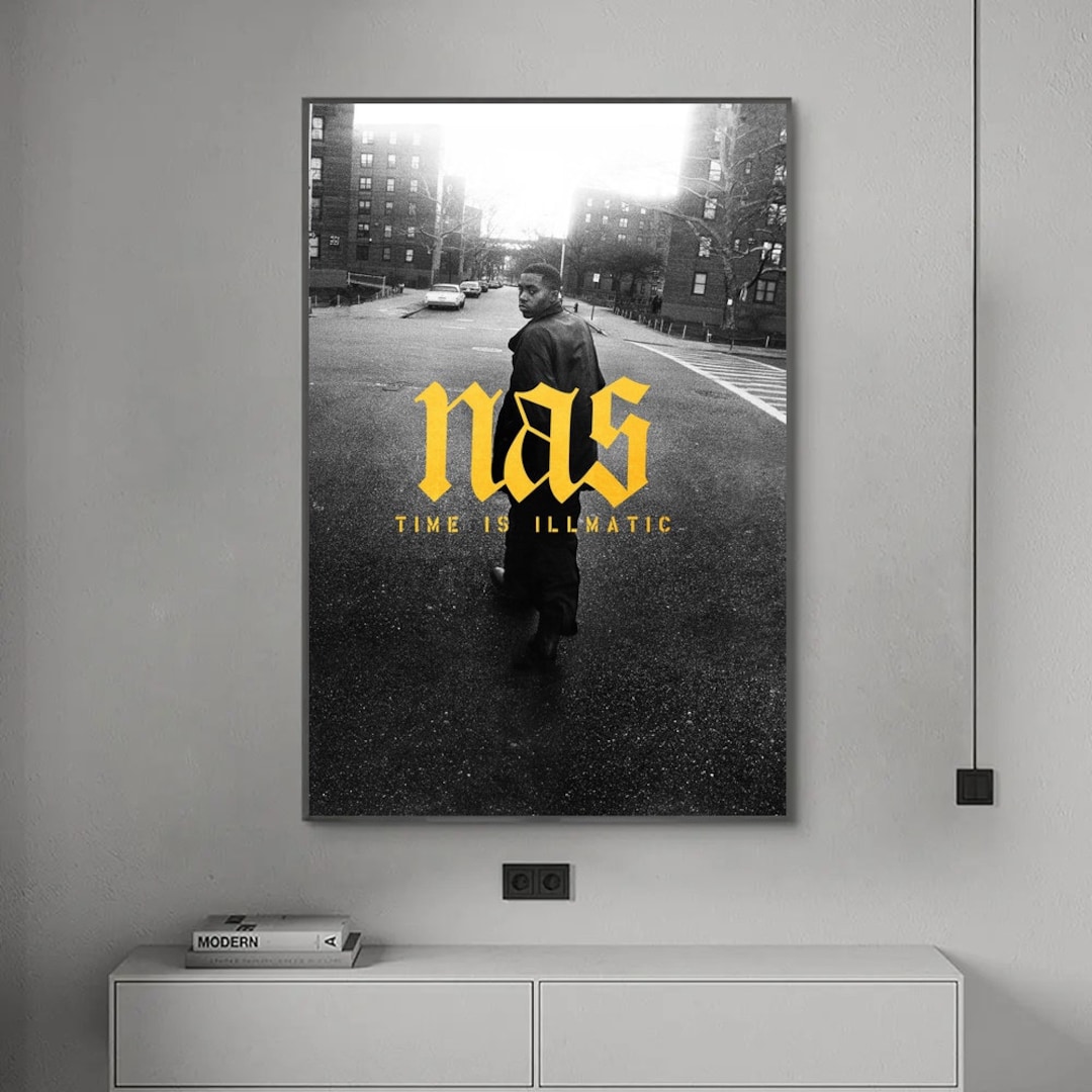 Nas Poster, Nas: Time is Illmatic Poster, Music Poster, Canvas Poster ...