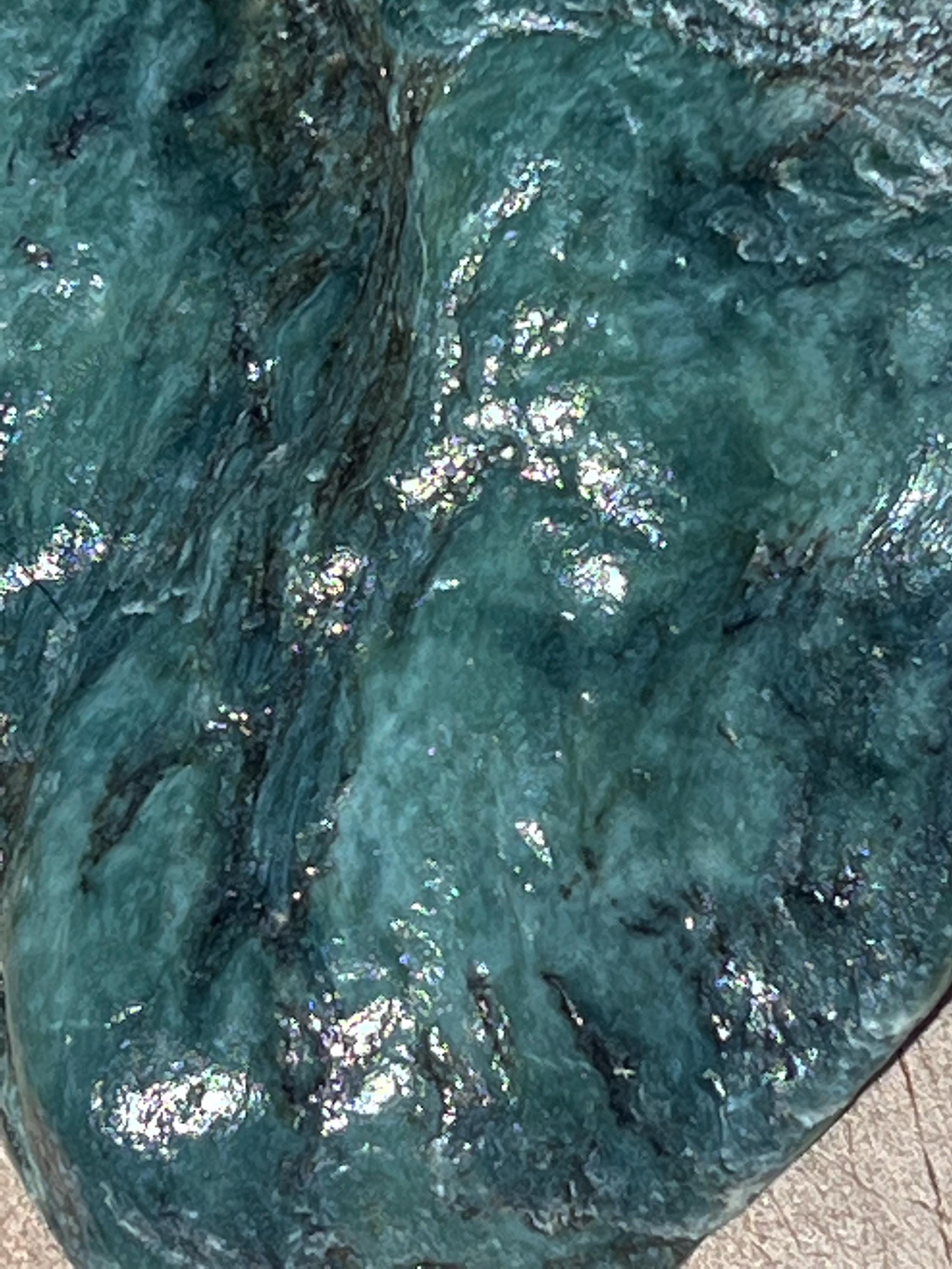 Nephrite Jade Stone Cobble for Collection Viewing of Real California ...