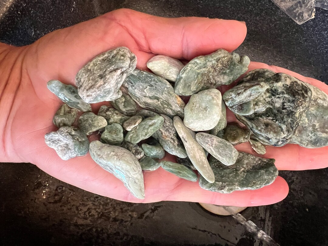 Jade Pebbles for Pendant, Tumbling, Jewelry Making, Beading LOT#4 - Etsy