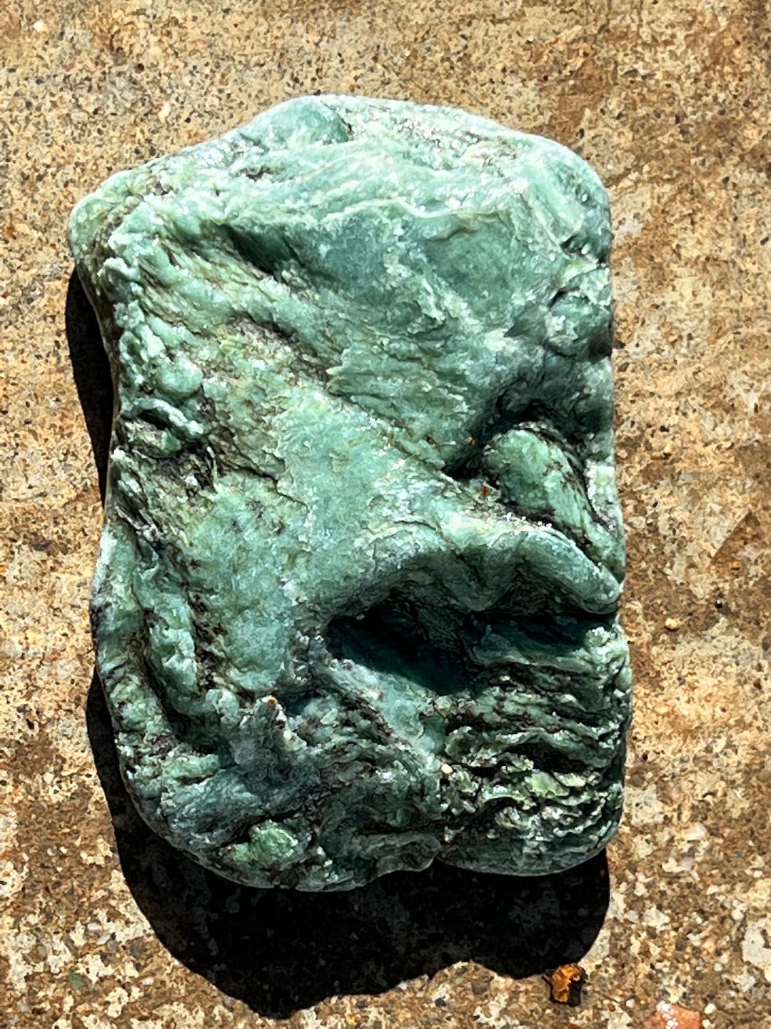 Nephrite Jade Cobble: Ethically Sourced Rough Stone Natural California ...