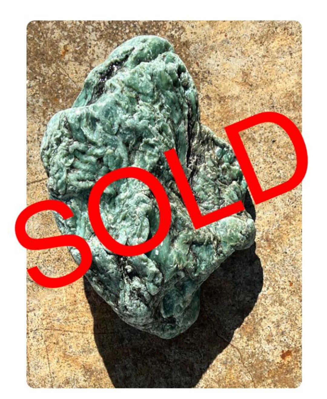 Sold***sold**nephrite Jade Cobble California Jade Stone Natural ...