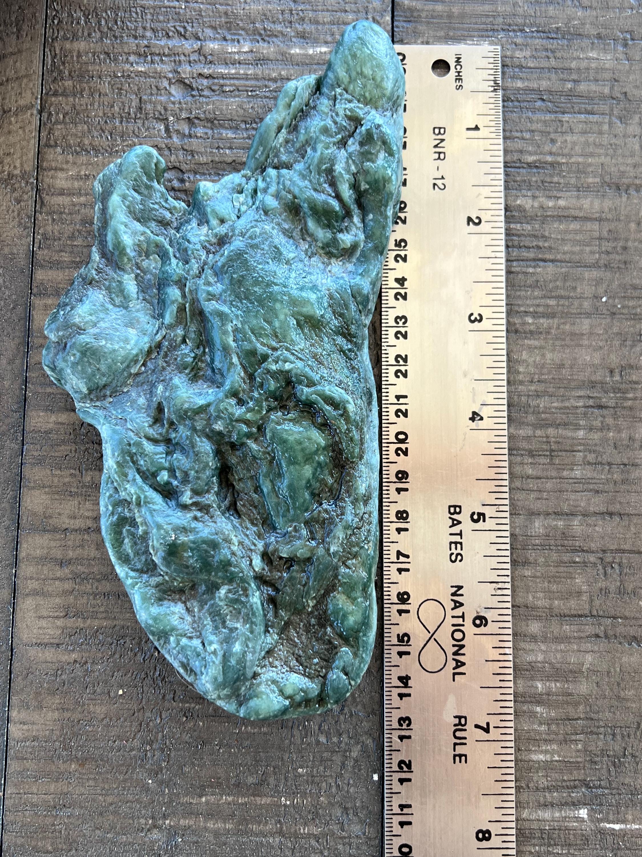 Nephrite Jade Stone Cobble for Collection Viewing of Real California ...