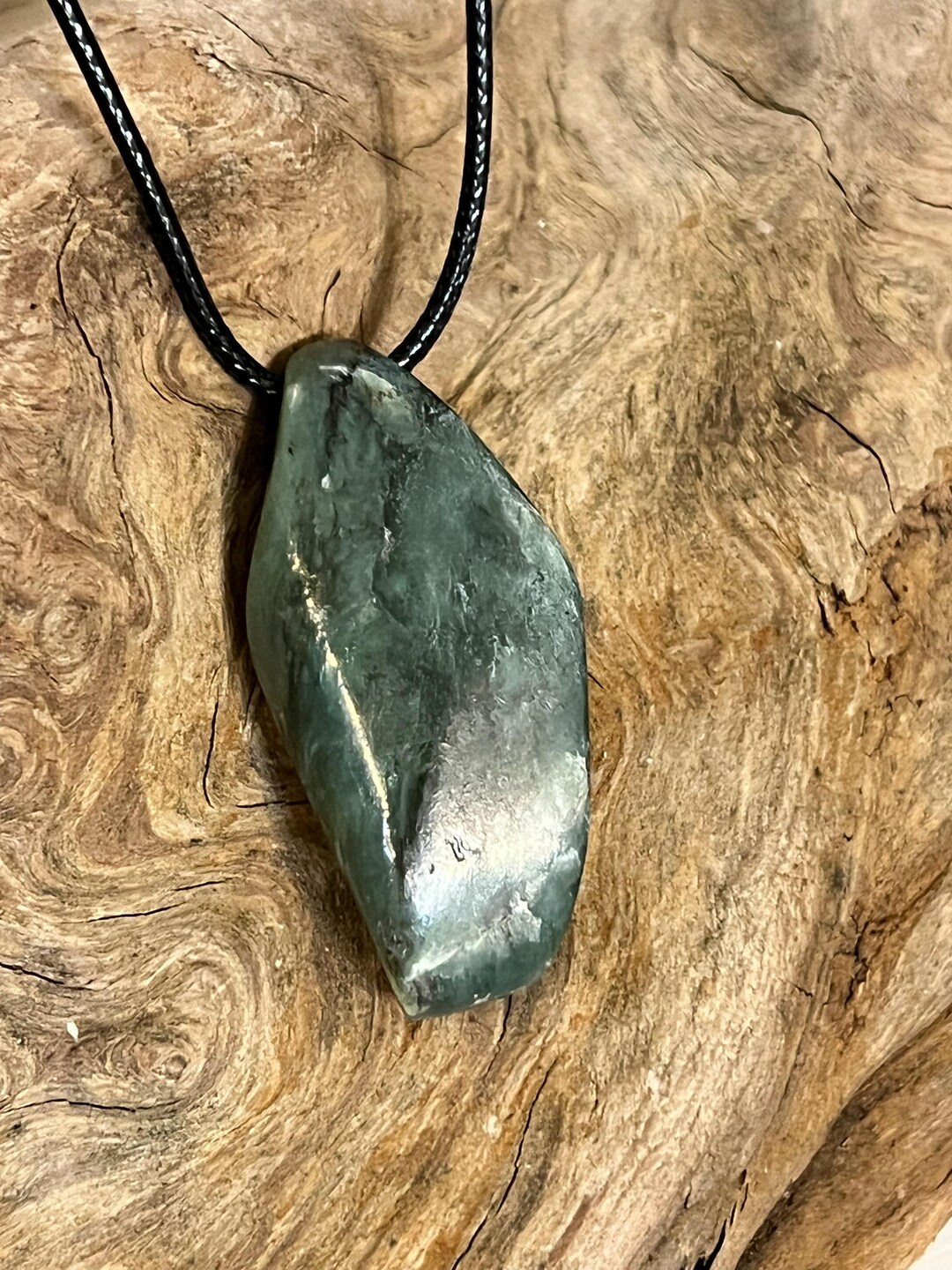 Natural California Nephrite Jade Pendant Unisex Necklace 15 Grams 1.5 ...