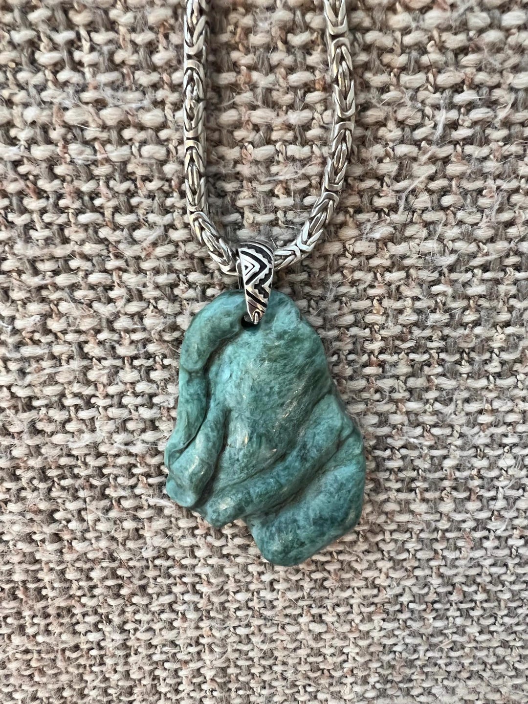 Nephrite Jade Pendant California Nephrite Unisex Jade Necklace 38grams ...