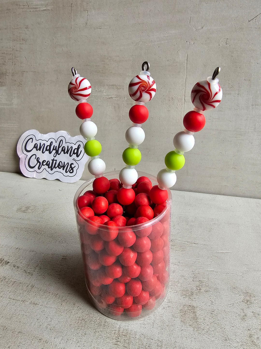 Cookie Scribes - Candyland - Candycane - Holiday - Metal Toothpick ...