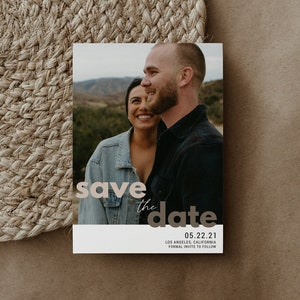 Marmion Way Save the Date With Photo and Text Overlay - Etsy