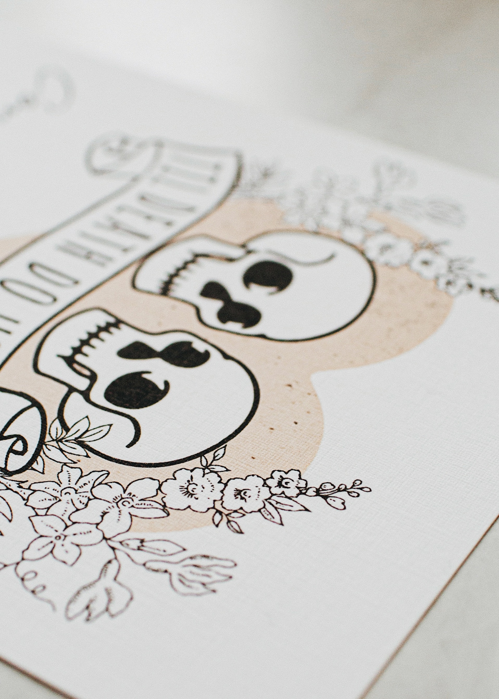 Til Death Do Us Part 2 Skulls 1 Heart Save the Date Digital | Etsy