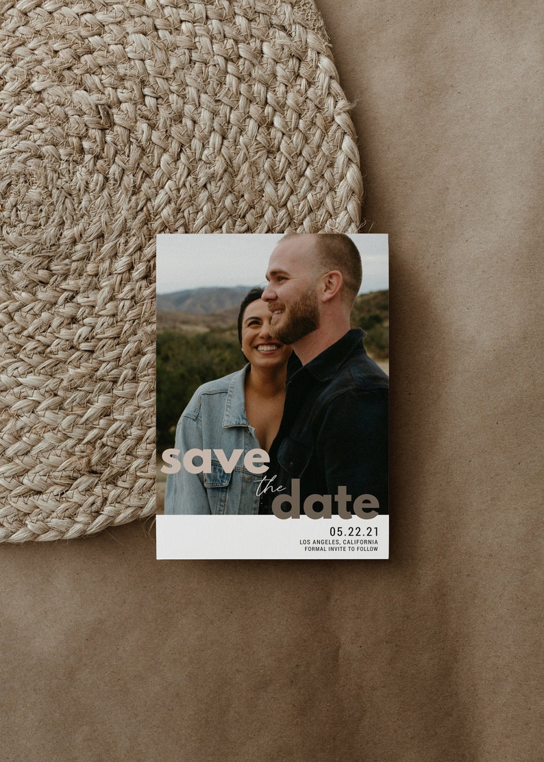 Marmion Way Save the Date With Photo and Text Overlay - Etsy