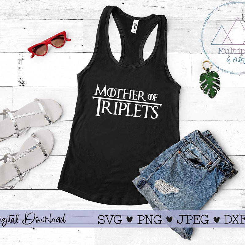 Triplet Mom Shirt - Etsy