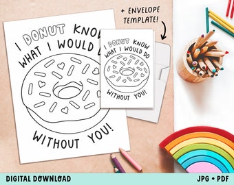 Birthday Card Coloring Page / Printable Activity - Etsy Canada