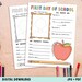 First Day of School Interview / Printable Back to School Activity / All ...