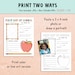 First Day of School Interview / Printable Back to School Activity / All ...