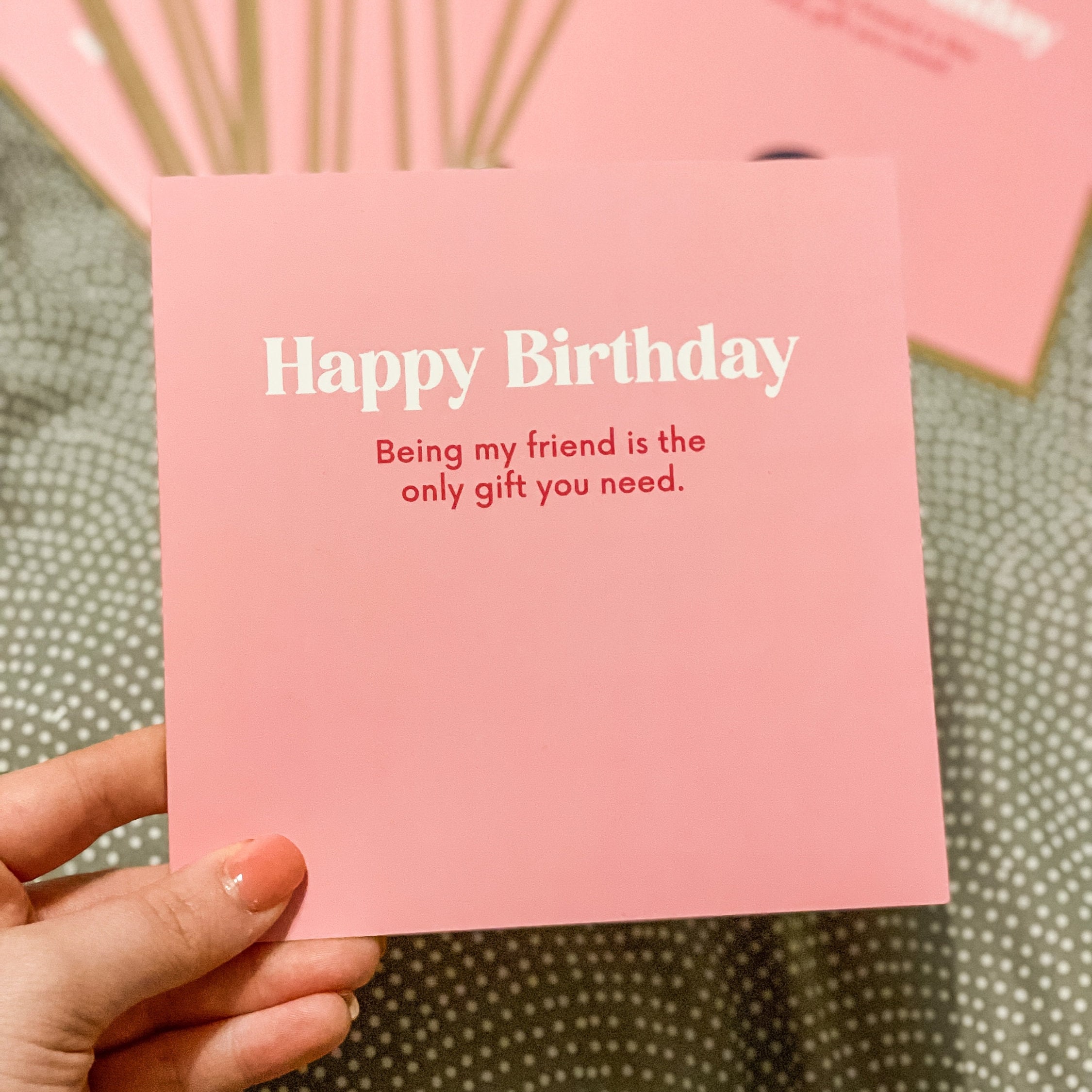 Square Birthday Card, Happy Birthday Card, Gift Card, Greetings Card ...