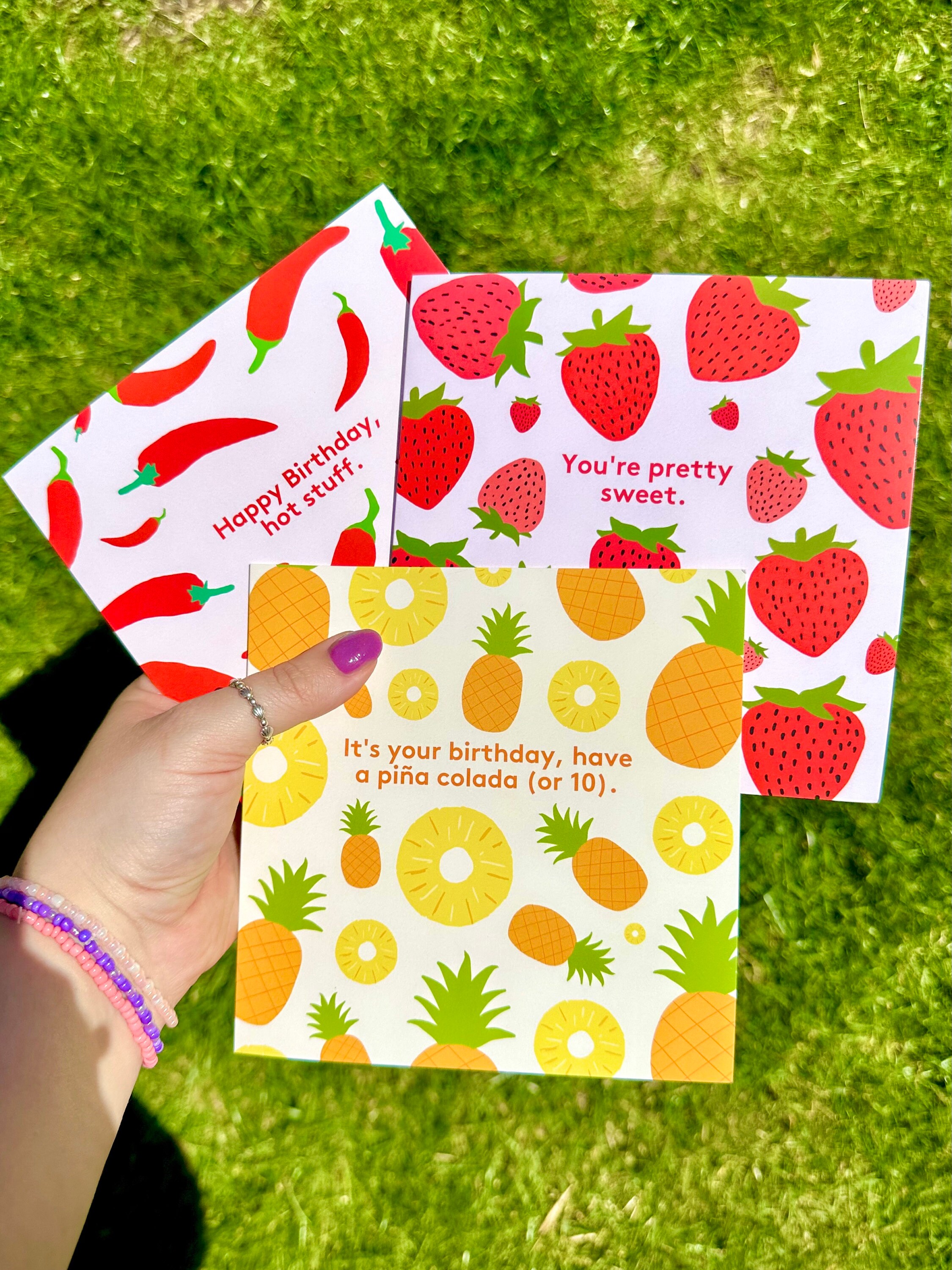 Square Birthday Card, Happy Birthday Card, Gift Card, Greetings Card ...