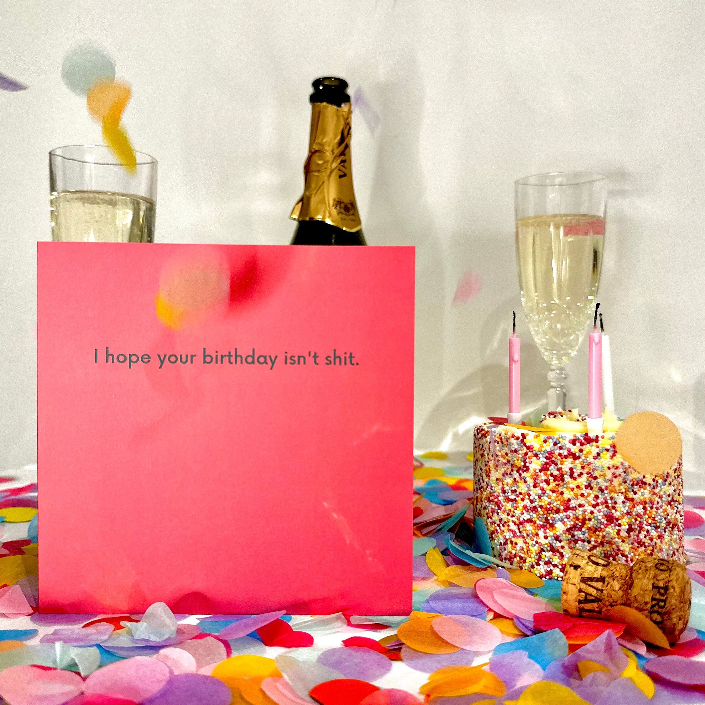Square Birthday Card Happy Birthday Card Gift Card - Etsy